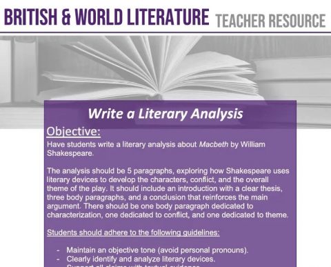 British & World Literature - English IV | Power Homeschool