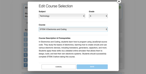 Changing Courses - Add or Remove a Class | Power Homeschool